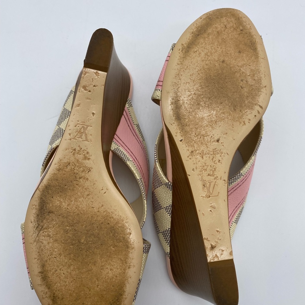 Louis Vuitton Panorama Azur Slide Mule Sandals - Gem